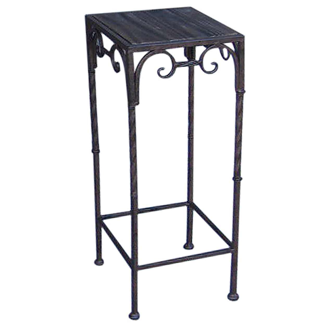 NST Square Wood/Metal Plant Stand 27 | At Home NST Square Wood/Metal Plant Stand 27 | At Home