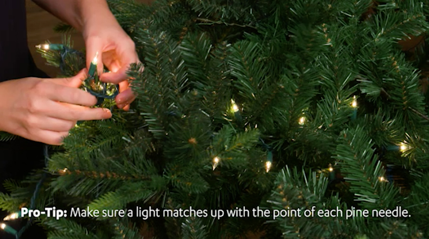 How to String Holiday Tree Lights
